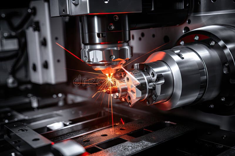 Process of Laser Manufacturing High-precision Components Stock ...