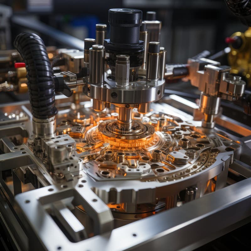 Process of Laser Manufacturing High-precision Components Stock ...