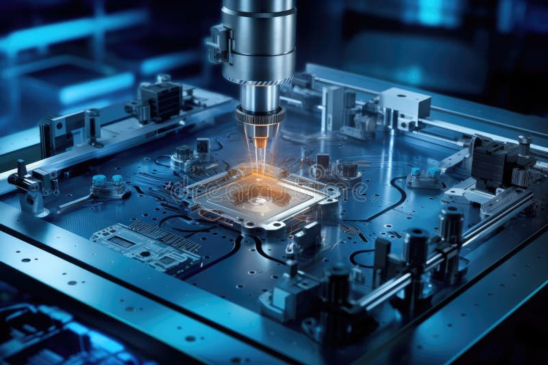 Process of Laser Manufacturing High-precision Components Stock ...