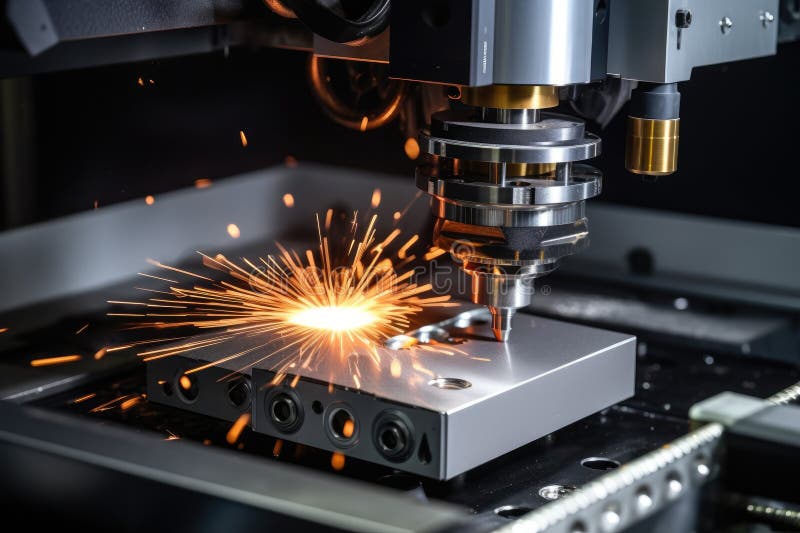 Process of Laser Manufacturing High-precision Components Stock ...