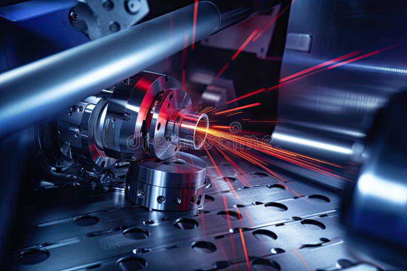 Process of Laser Manufacturing High-precision Components Stock ...