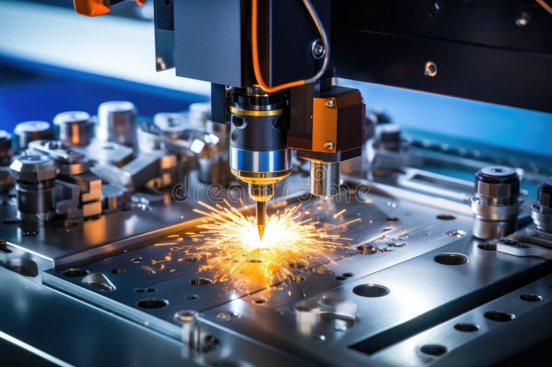 Process of Laser Manufacturing High-precision Components Stock ...