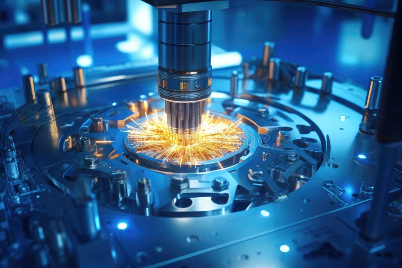 Process of Laser Manufacturing High-precision Components Stock ...