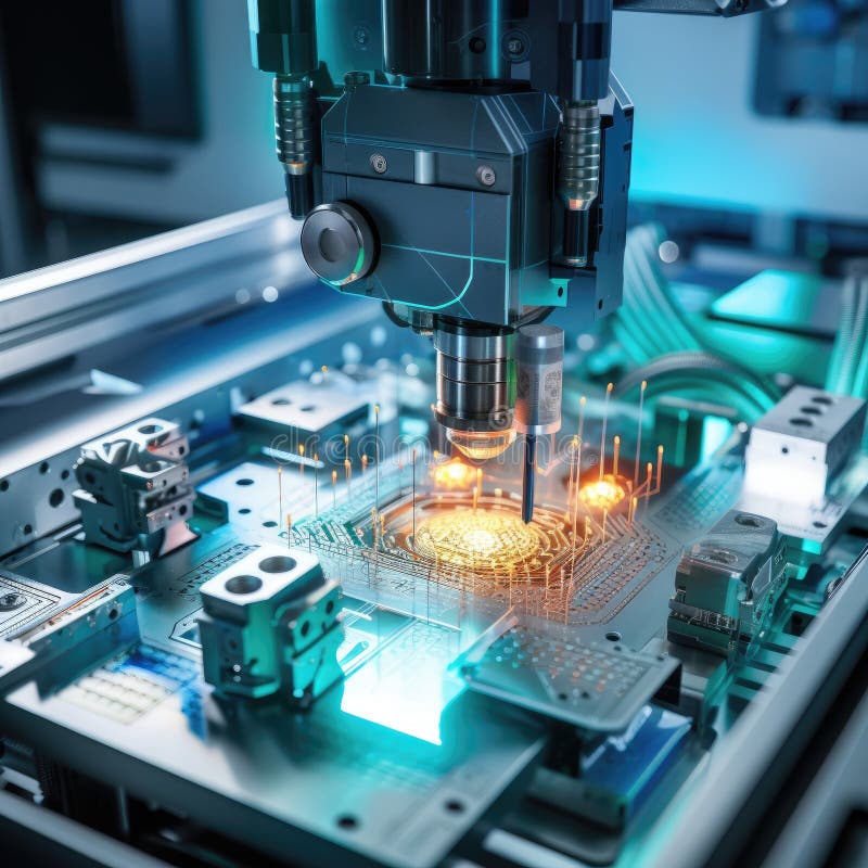 Process of Laser Manufacturing High-precision Components Stock ...