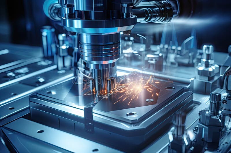 Process of Laser Manufacturing High-precision Components Stock ...