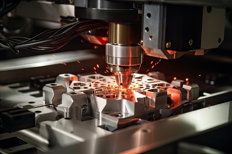 Process of Laser Manufacturing High-precision Components Stock ...