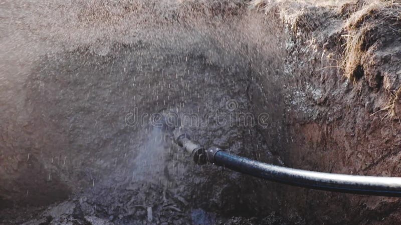 The Horizontal Drilling Rig Lowers the Rotary Drill and the Process of ...