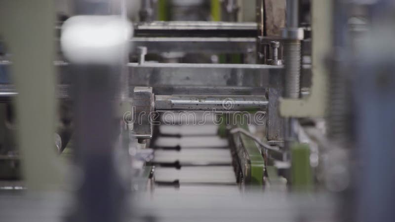 The Process, Line of Assembly of Cardboard Packaging in Boxes and ...