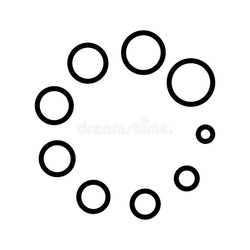 Process, Loading Outline Icon. Line Vector Design Stock Vector ...