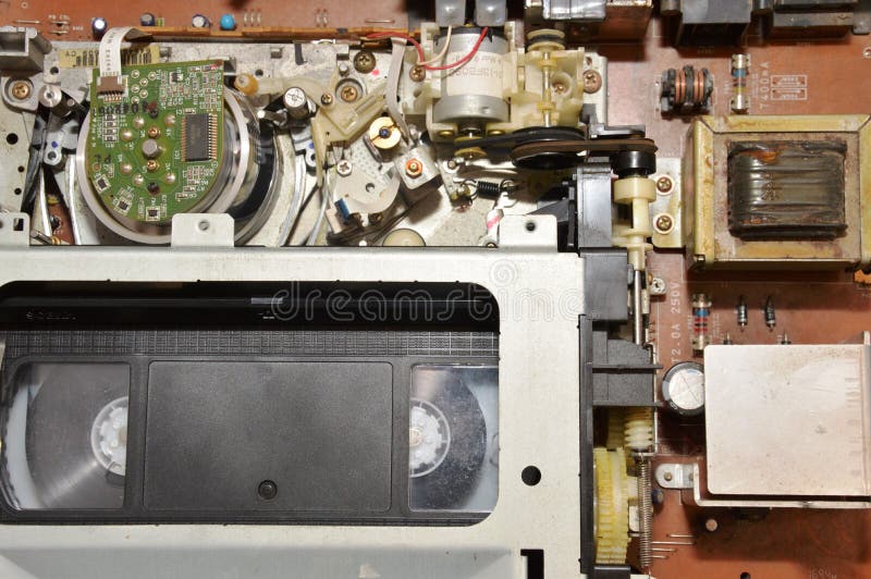 VCR mechanism stock photo. Image of details, electronic - 242338256