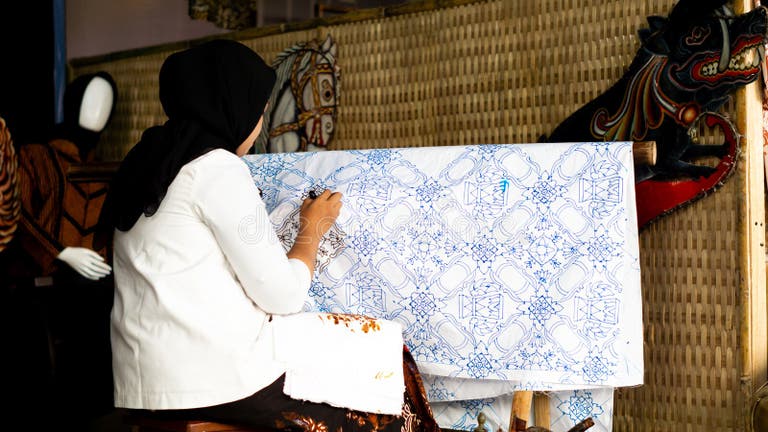 The Process of Making Batik Cloth. Batik is a Type of Cloth Whose ...