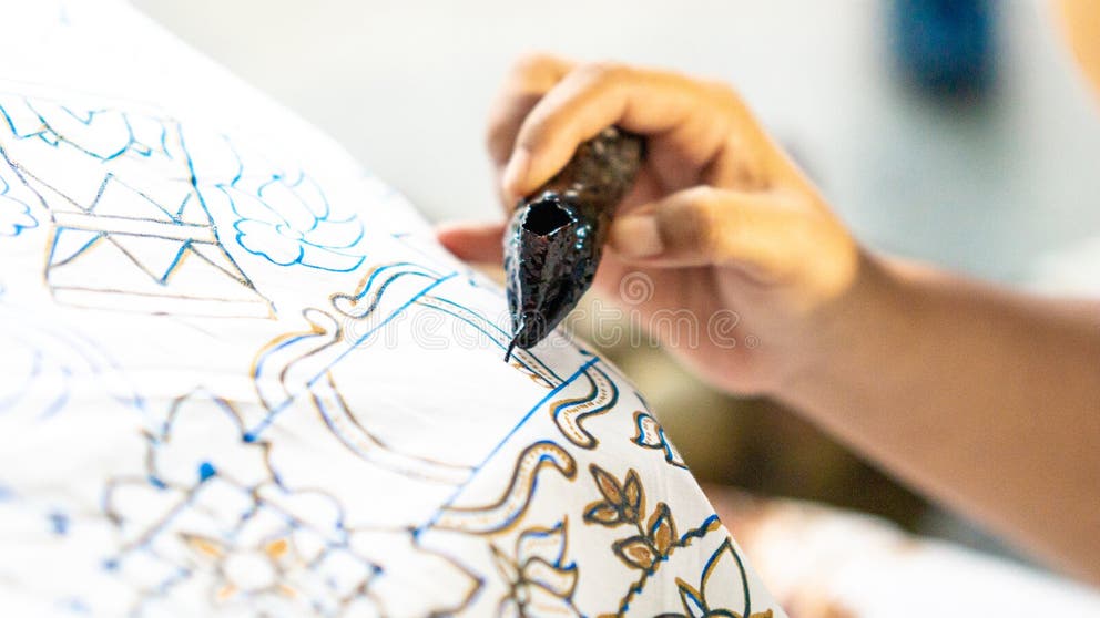 The Process of Making Batik Cloth. Batik is a Type of Cloth Whose ...
