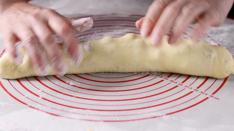 The Process of Making a Berry Roll. Stock Video - Video of fresh ...