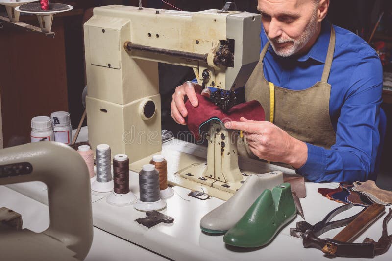 Process of Making the Boots Stock Photo - Image of business, labor ...