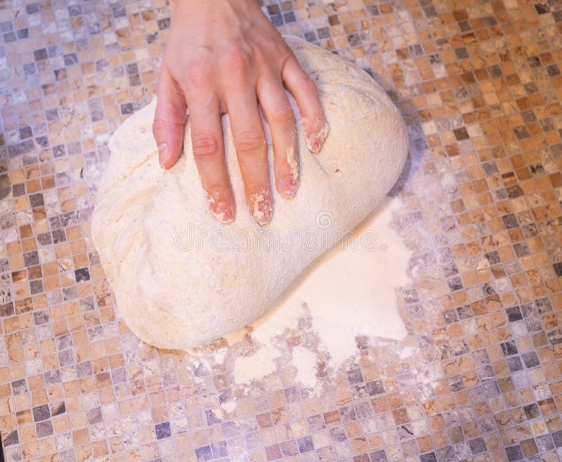 Process of Making Bread Baked at Home Stock Image - Image of chef ...