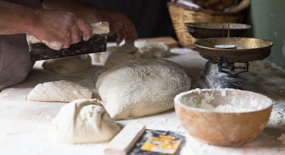 Process of making bread stock image. Image of cake, baking - 106263935
