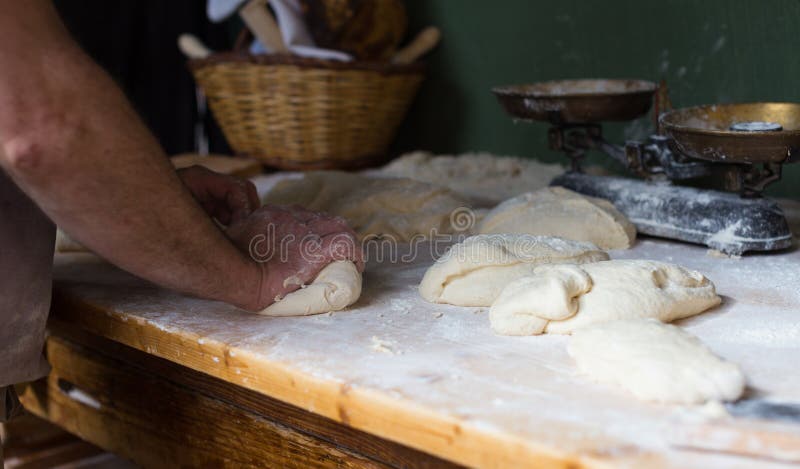 Process of making bread stock image. Image of kitchen - 111378101