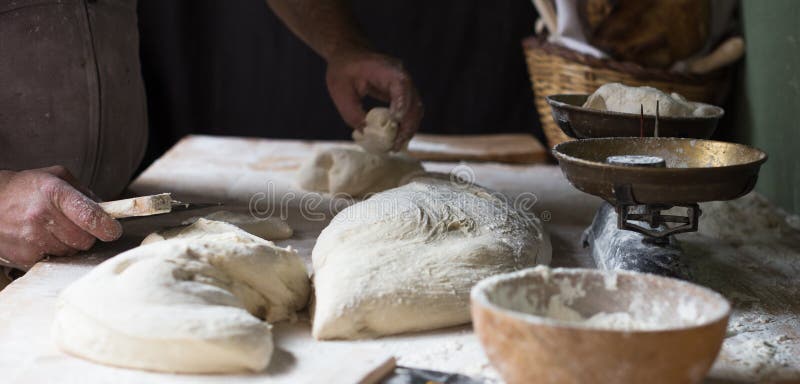 Process of making bread stock photo. Image of preparing - 121116856