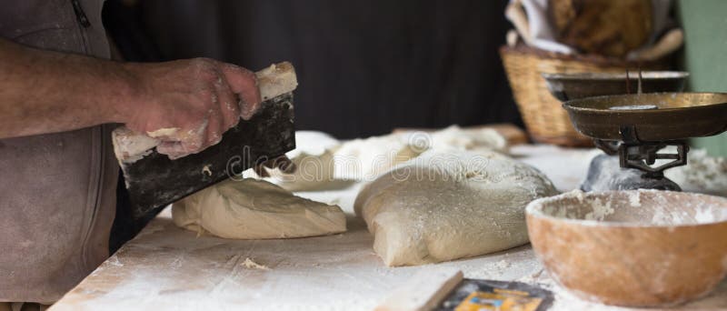 Process of making bread stock photo. Image of flour - 111378174