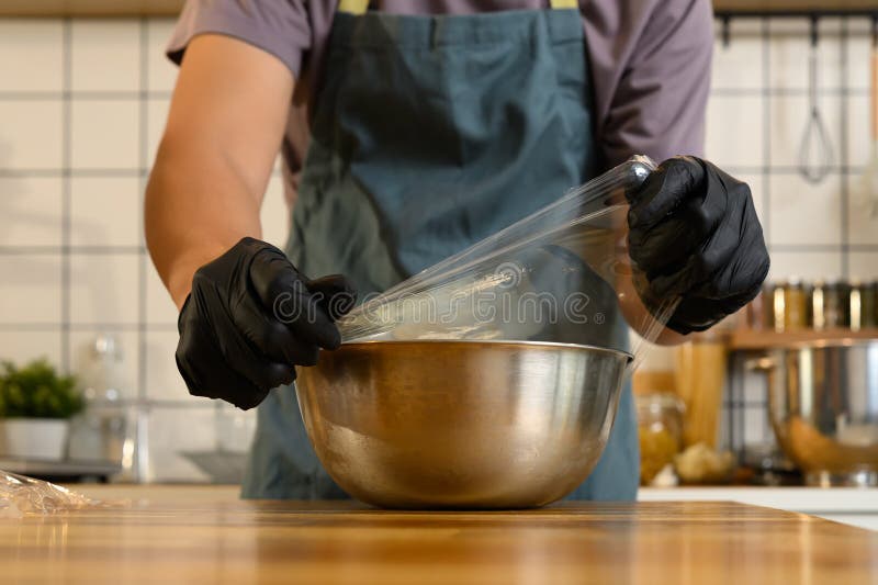 Process of Making Butter at Home. Stock Photo - Image of male, delicacy ...