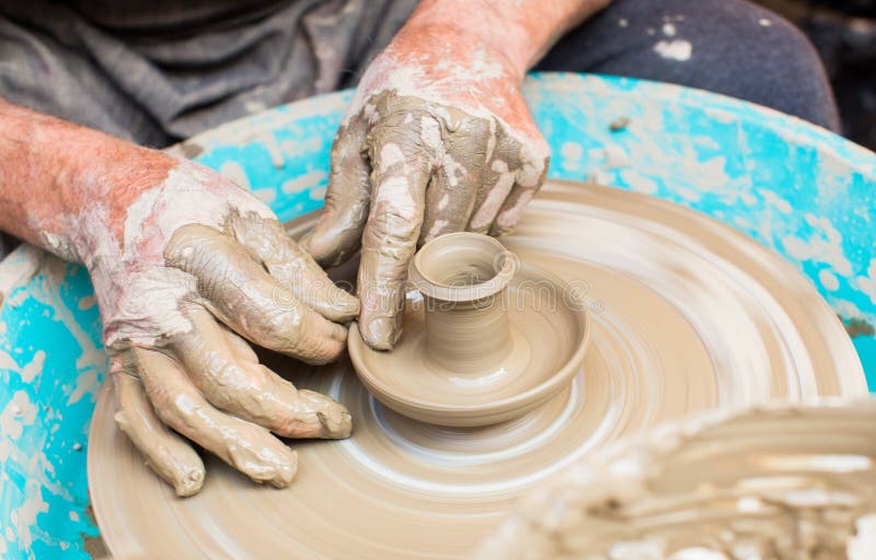 Process making ceramics stock image. Image of craftsman - 85902081
