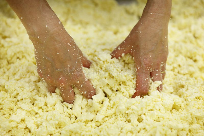 Cheese Making Process Number 3 Stock Image - Image of gourmet ...