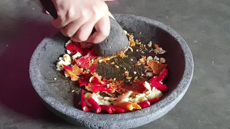 The Process of Making a Chili Sauce Stock Video - Video of cooking ...