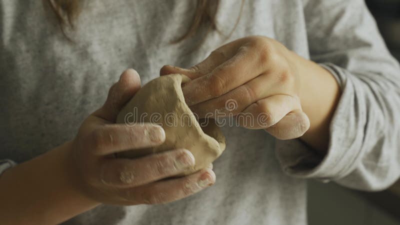 The Process of Making a Clay Figurine. Stock Video - Video of work ...