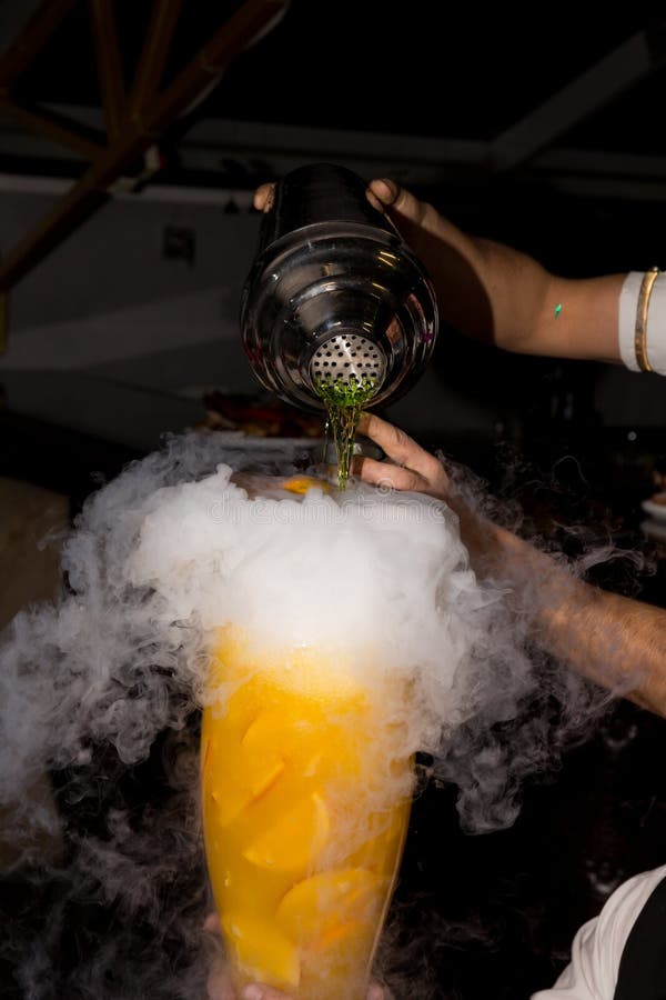 The Process of Making a Cocktail Stock Photo - Image of night, modern ...