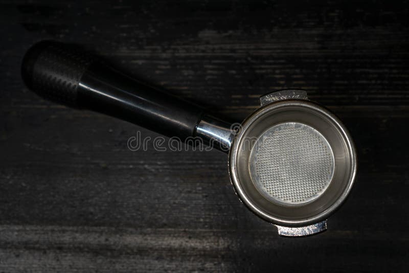 Empty, Clean Holder, before Filling the Coffee Grounds Stock Image ...