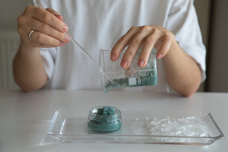 The Process of Making Cosmetics at Home. Stock Image - Image of natural ...