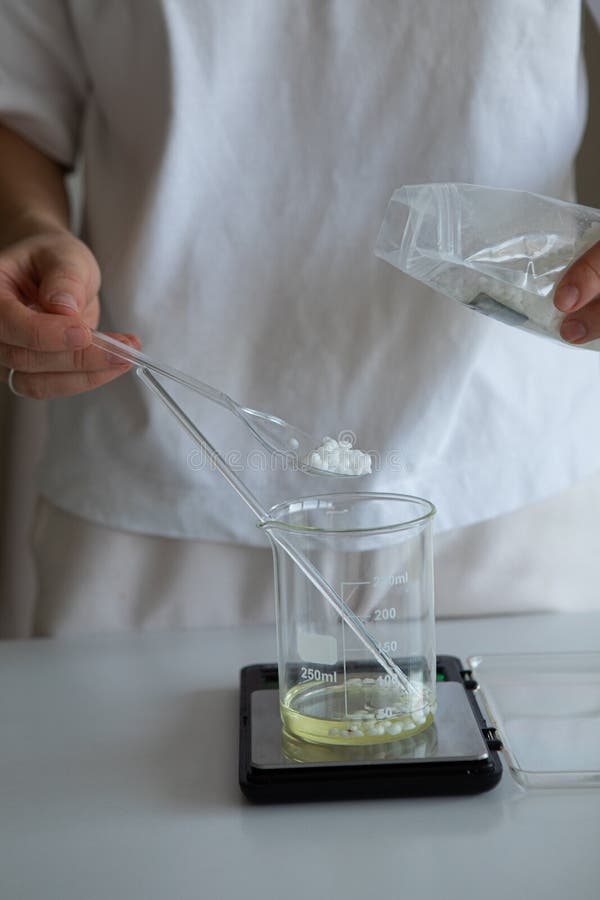 The Process of Making Cosmetics at Home. Stock Photo - Image of care ...