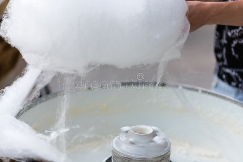 Making cotton candy stock image. Image of hands, sweets - 5700353