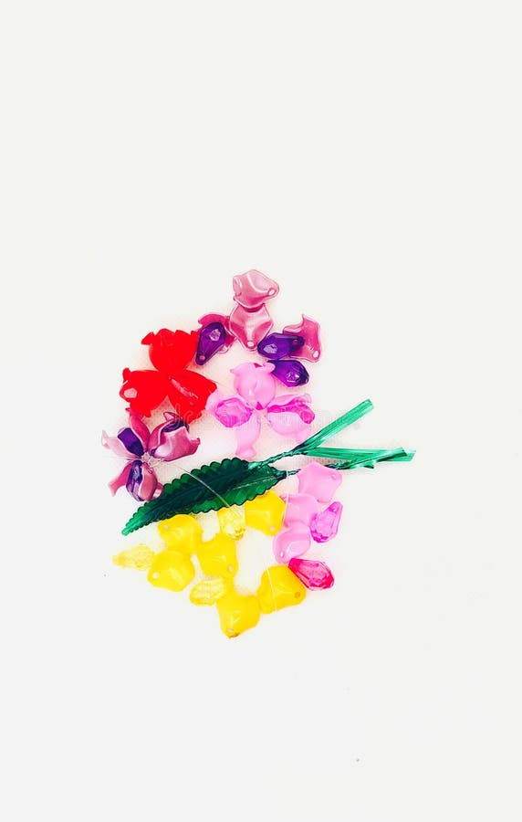 The Process of Making Flower Crafts from Beads Stock Image - Image of ...
