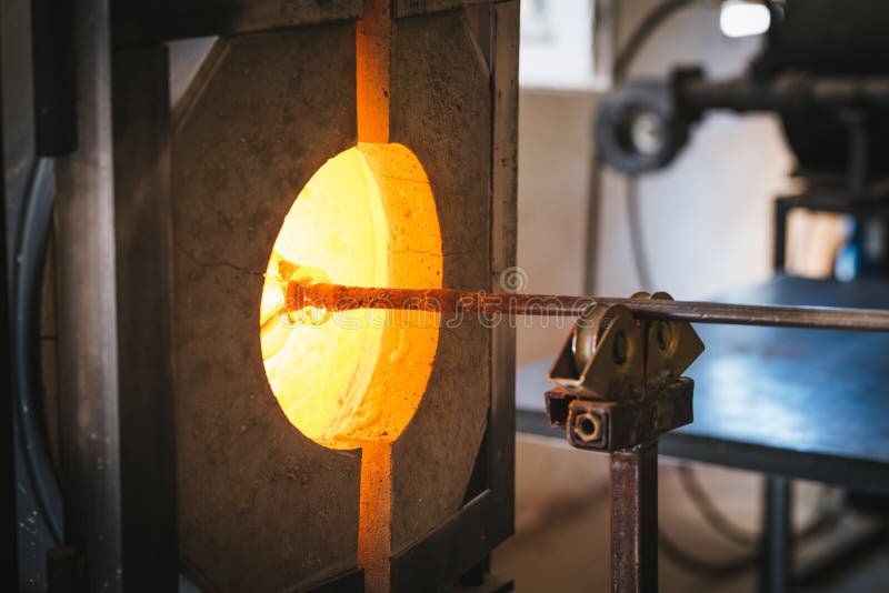 Glass making stock image. Image of manufacturer, handy - 130553947