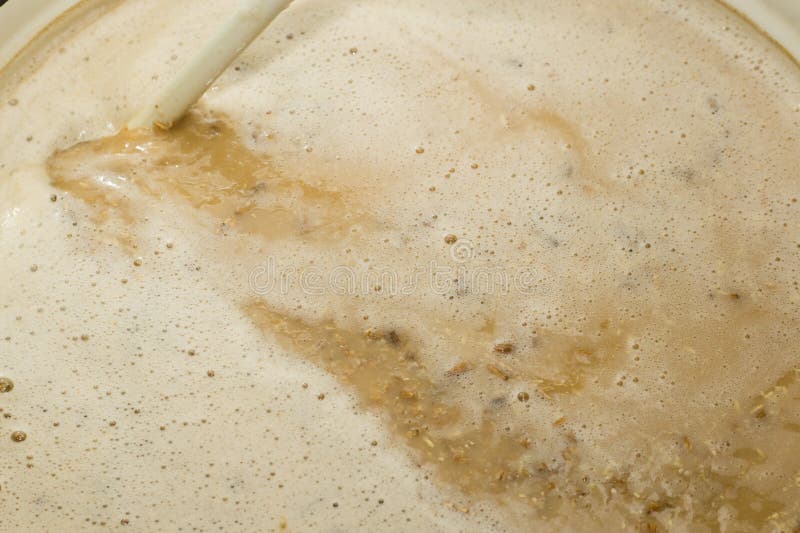 Process of Making Home Beer from Malt. Kraft Beer from Barley and Dark ...