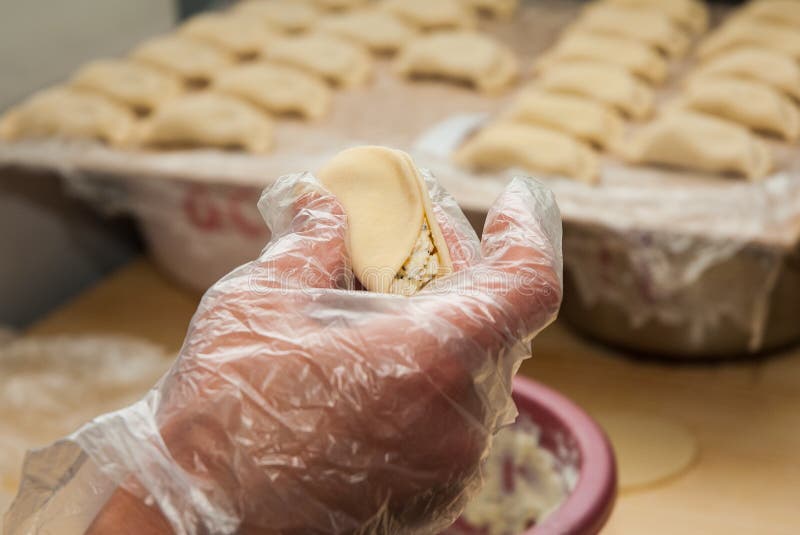 Process of Making Home-made Dumplings Stock Image - Image of italy ...