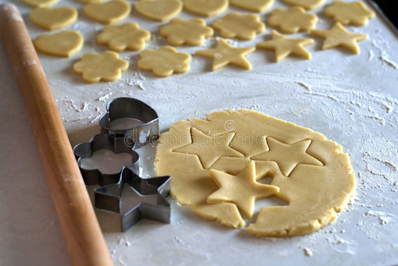 The Process of Making Homemade Cookies Stock Photo - Image of group ...