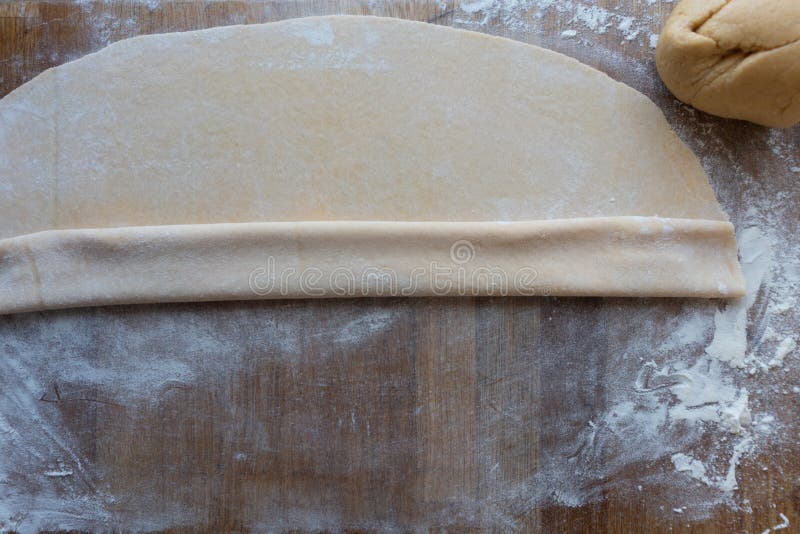 Process of Making Homemade Pasta I am Preparing a Sheet of Fresh Pasta ...