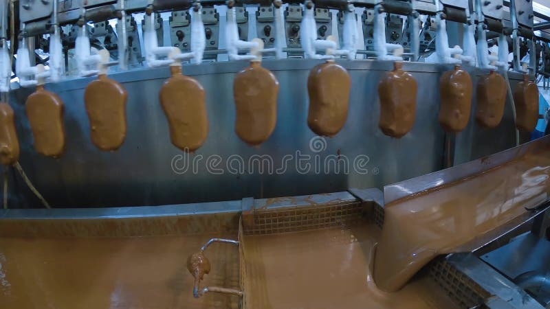 How Ice Cream is Made. the Process of Making Ice Cream Stock Footage ...