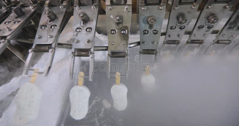 How Ice Cream is Made. the Process of Making Ice Cream Stock Video ...