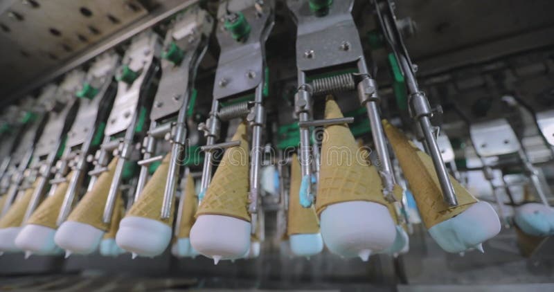 The Process of Making Ice Cream. How Ice Cream is Made. Automated Ice ...