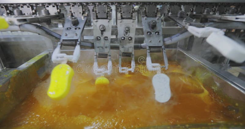 The Process of Making Ice Cream. How Ice Cream is Made. Automated Ice ...