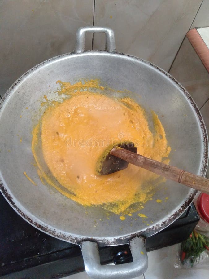 The Process of Making Mango Jam with Manual and Simple Tools Stock ...