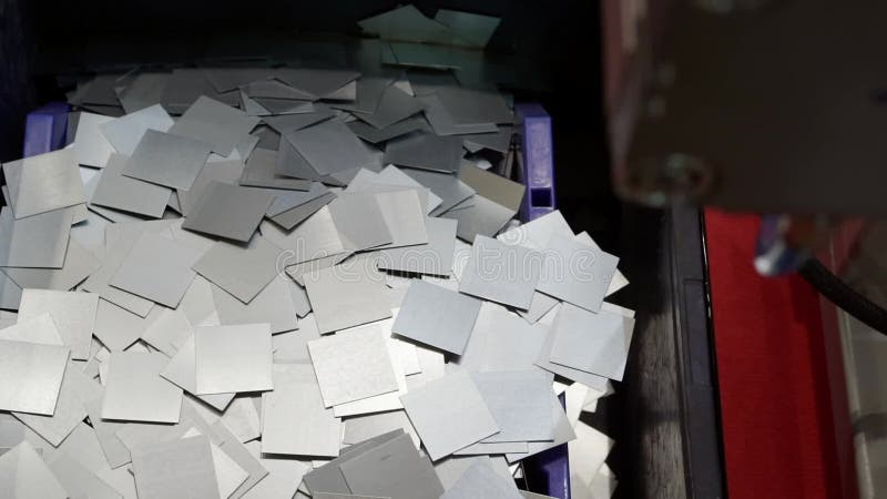 The Process of Making Metal Plates in Production. Stock Video - Video ...