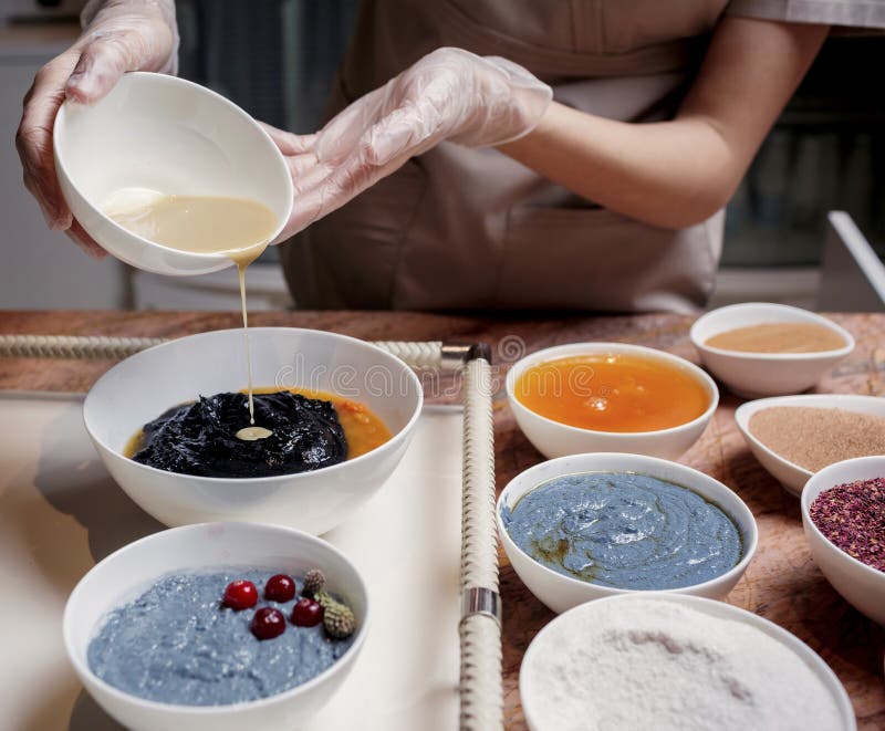 Process of Making Natural Cosmetics Stock Photo - Image of woman ...