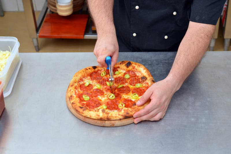 The Process of Making Pizza Stock Photo - Image of detail, pizza: 227151350
