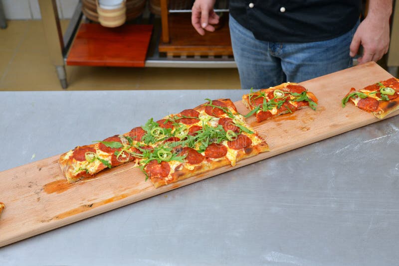 The Process of Making Pizza Stock Image - Image of cook, fast: 227152143