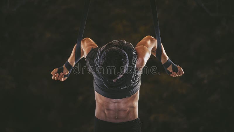 Process of Making Power Pull-ups with Slings Stock Image - Image of adult, desire: 200339275
