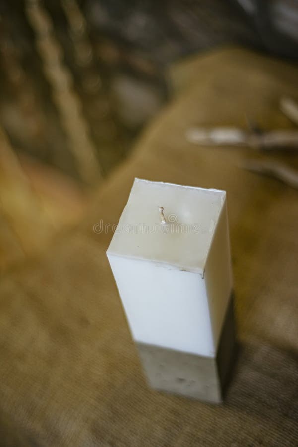 The Process of Making a Rectangular Candle from Cement, Small Business ...